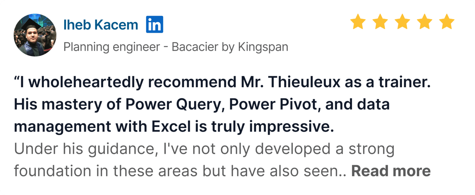 Online Excel Course & Certification | AbcSupplyChain