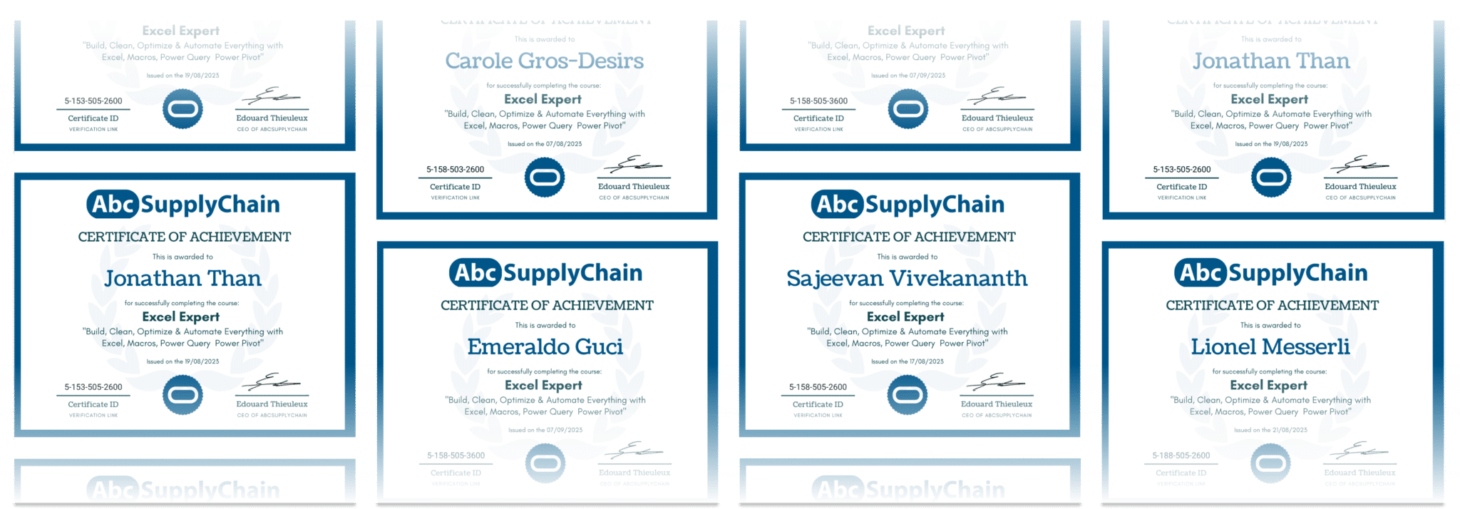 Online Excel Course & Certification | AbcSupplyChain